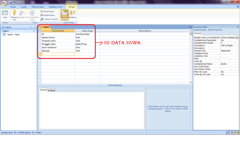 Cara Membuat Database Sekolah Dengan Microsoft Access – Tutorly.ID