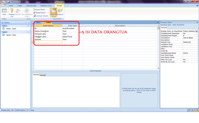 Cara Membuat Database Sekolah Dengan Microsoft Access – Tutorly.ID