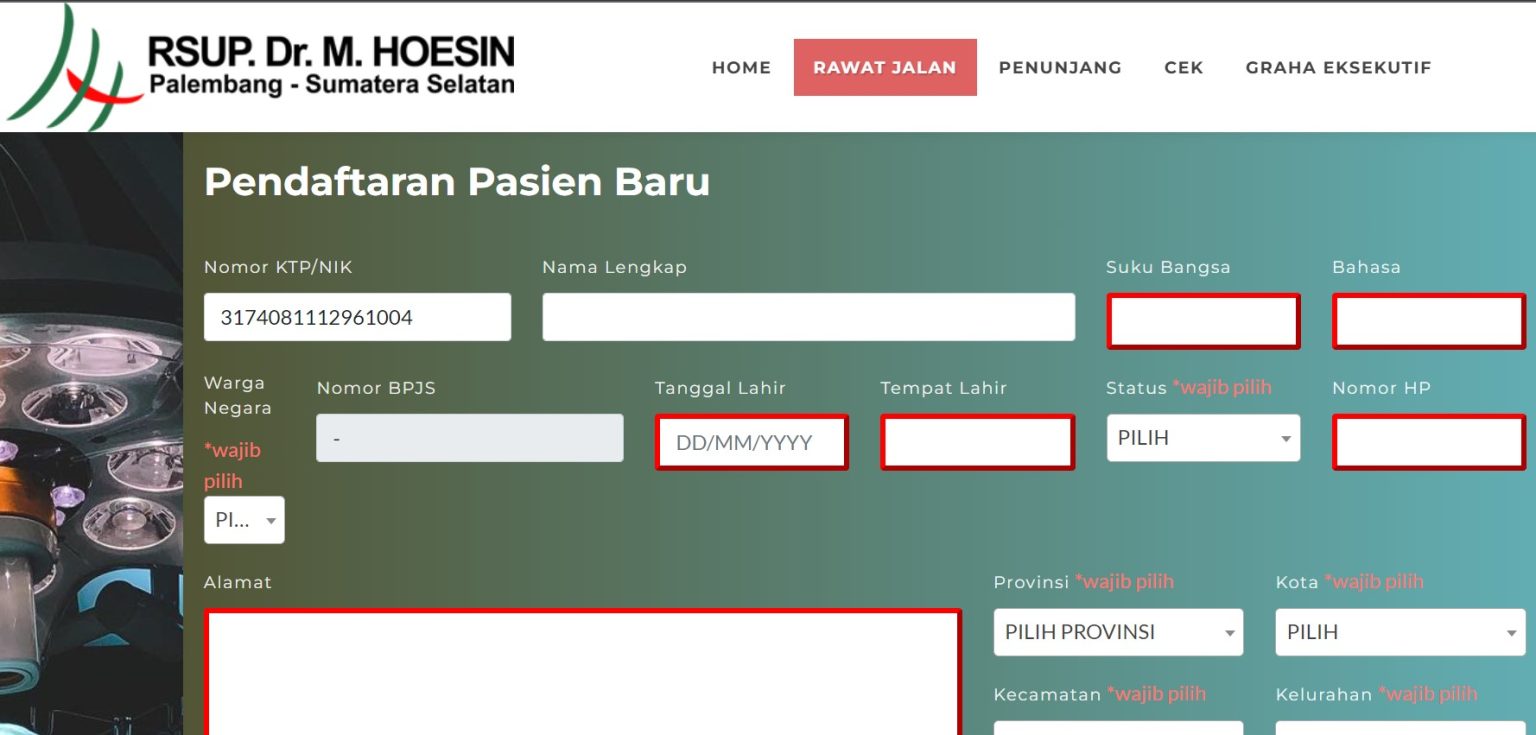 Cara Daftar Online RSUP Dr. Mohammad Hoesin (RSMH) – Tutorly.ID