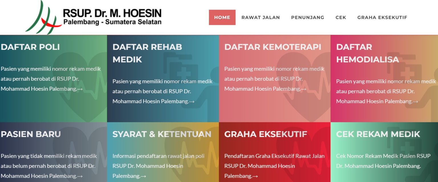 Cara Daftar Online RSUP Dr. Mohammad Hoesin (RSMH) – Tutorly.ID